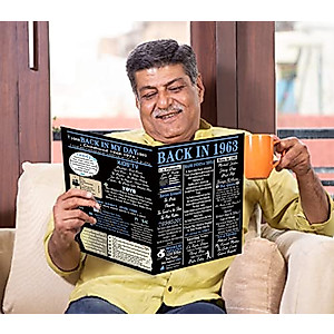 OJsensai Funny 60th Birthday Card For Mom Dad, Best Gifts Ideas For 60 Birthday Woman Man, Giant 1963 Bday Cards For Brother Sister, Happy 60 Years Anniversary For Husband Wife, Back In 1963