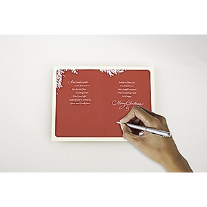 Hallmark Romantic Christmas Card for Wife (Red Metallic)