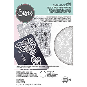 Sizzix Storage Printed Mag Sh, 6 1/2" x 4 3/8"-3 Pk, 665680, Multicolour