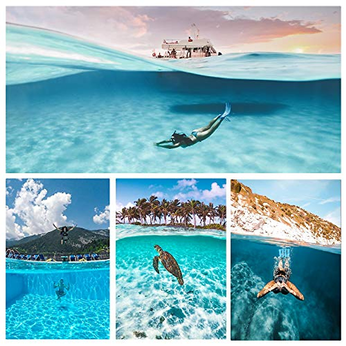 TELESIN Floating Hand Grip Waterproof Stick for GoPro Hero 11 10 9 8 7 6 5 4 3 2, Fusion, Max, Underwater Selfie Sick for Most Action Cameras