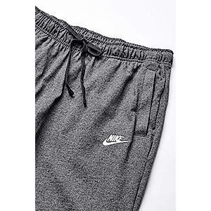 Nike Men's Nike Sportswear Club Short Jersey, Charcoal Heathr/White, Large