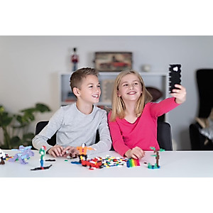 PLUS PLUS - Open Play Set - 600 Piece - Neon Color Mix, Construction Building Stem Toy, Interlocking Mini Puzzle Blocks for Kids