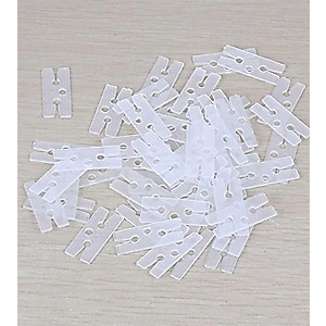 yueton Pack of 100 Balloon Clip Ties H Shape Easy Sealing Balloons for Wedding Party Christmas Birthday Decoration