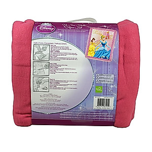 Springs Creative Products Princess Pretty as a Picture No-Sew Fleece Throw Kit