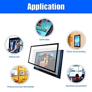 SpecialTouch 50 Inch Interactive 20 Points Multi-Touch Infrared Touch Overlay, IR Touch Screen Panel, Infrared Touch Frame USB Free Driver HID Compatible