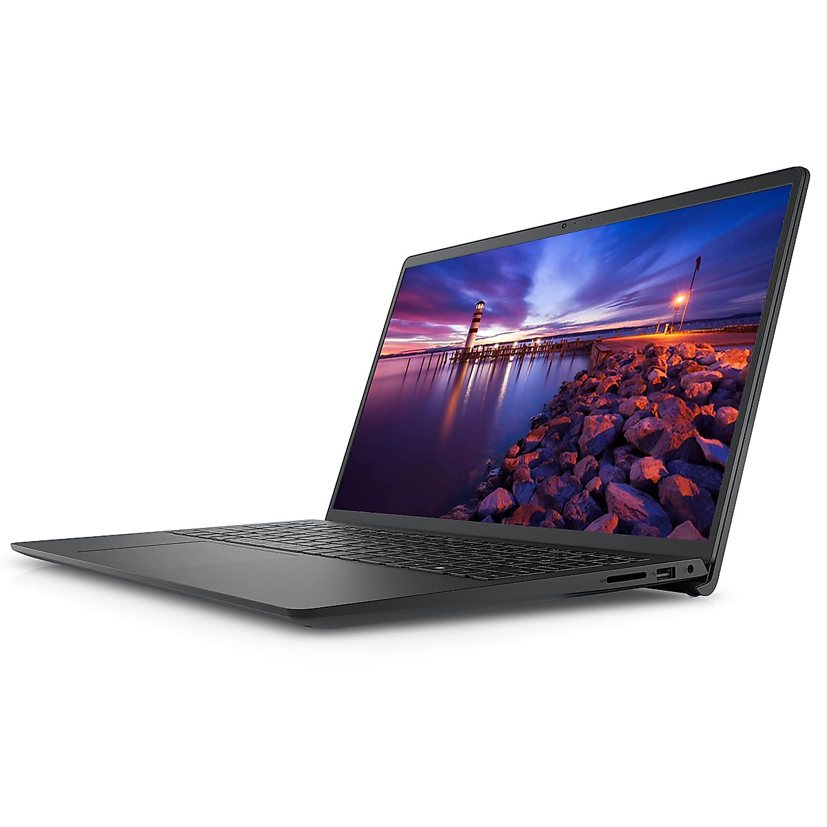 Dell Inspiron 3000 Series 3521 Laptop, 15.6" HD Screen, Intel Celeron N4020 Processor, 8GB SSD, 512GB PCIe SSD, HDMI, Webcam, Wi-Fi, Windows 11 Home, Black