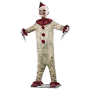 Spirit Halloween 4.9 Ft Dagger Mike Animatronic | Decorations | Animated | Pop-Up Motion | Plays Sounds | Clown Animatronic