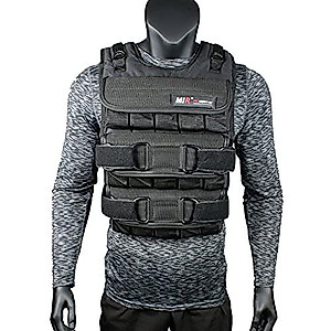 MIR PRO Weighted Vest With Zipper Option 45lbs - 90lbs (45LBS, STANDARD)
