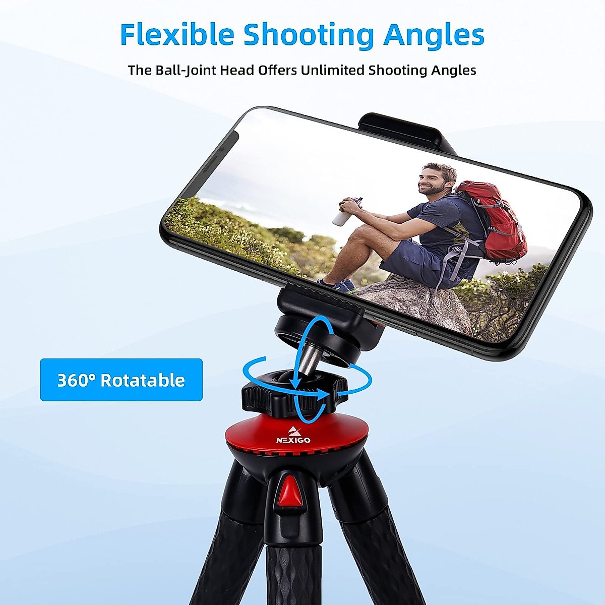 NexiGo Iris Kits, 4K AI Webcam with 1/1.8" Sony_Sensor, Onboard Flash Memory, HDR, PiP, DSLR-Style Control, Flexible Camera Tripod Stand, Auto Framing/Tracking, for Zoom/Teams/OBS and More