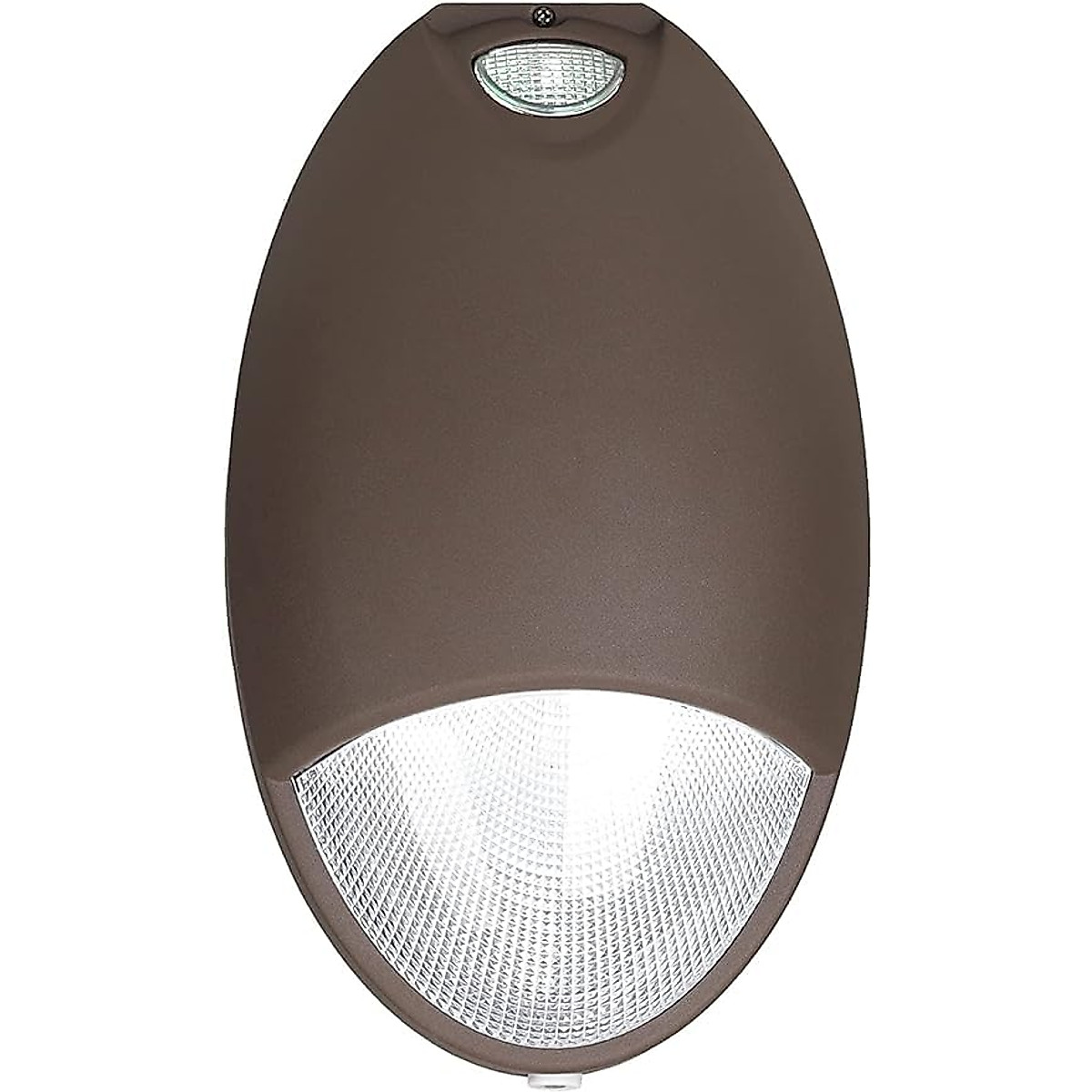 LED Emergency Light with Battery Backup and Photocell, Self Test Diagnostics, Outdoor LED Emergency Wallpack, 12W 100-277VAC UL-924 Fire Resistant IP65 Wet Location, Dark Bronze - UL Listed - 6 Pack