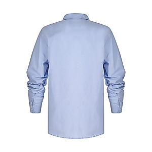 Men's Hawaiian Shirts Hipster Summer Floral Printed Short Sleeve Button Down Shirt Tropical Holiday Beach Casual Tops Light Blue