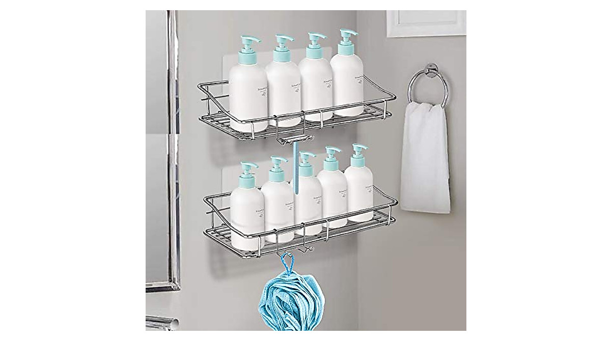 Nieifi Shower Caddy Storage Rack - No Drilling Needed