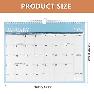 NUOBESTY Desktop Calendar 2024 Calendar Appointment Hanging Calendar Daily Use Calendar for Office 2024 Wall Calendar Wall Calendars Sturdy Calendar Desk Calendar Dating Small Wall Calendar