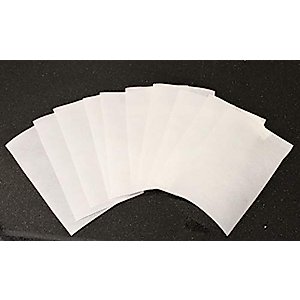 Fabrics and Drapes Washable Reusable Non Woven Filter Fabric 4 Inch Buckram/Crinoline Inserts - 10 Sheets (4 Inch by 9 Inch)
