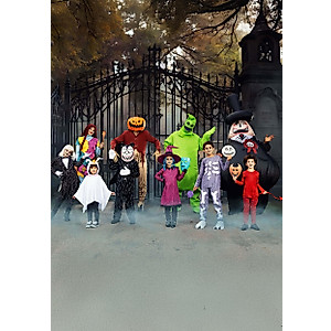 Adult Disney Lock Costume | Mens Nightmare Before Christmas Oogie Boogie's Gang Devilish Trick or Treater Full Outfit Large Red