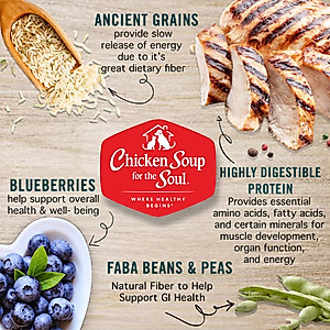 Chicken Soup for The Soul Classic Dry Small Bites Adult Dog Food, Chicken, Turkey & Brown Rice Recipe, 28 Pound Bag | Soy, Corn & Wheat Free, Small Breed Dog Food Made with Real Ingredients