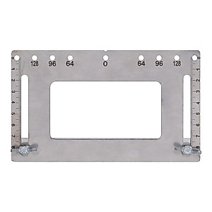 MISNODE Cabinet Hardware Jig Stainless Steel Carpentry Locator Drill Guide Dowel Jig Kit Hole Punch Locator Kit Furniture Handle Punch Locator for Carpenter