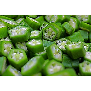 TKE Farms-Clemson Spineless Okra Seeds for Planting, 6 Grams ≈ 100 Seeds, Abelmoschus esculentus