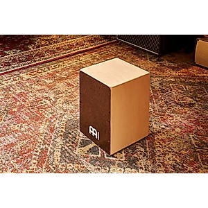 Meinl Percussion Snarecraft Cajon Box Drum with Internal Snares and Bass Tone for Acoustic Music — Made in Europe — Play with Your Hands, Baltic Birch, 2-Year Warranty, Burl Wood (SC80BW)