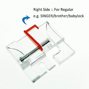 DREAMSTITCH Unique Changeable Type New Style Curve Stitching Presser Foot 1/4 inch for Pfaff,HusqvarnaViking,Brother,Janome New Home,Kenmore,Singer,Babylock,JUKI and All Low Shank Sewing Machine