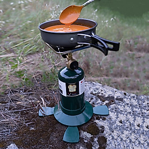 KOMAN Camp Gas Stove Camping Portable Bottletop Backpacking Stove,10000BTU Single Propane Burner for Outdoor Cooking,Fuel by 16 Oz Propane Cylinder (Propane Cylinder not included)