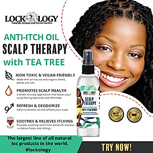 Braid Spray For Itchy Scalp, Box Braids & Locs | Anti Itch Spray For Scalp | Scalp Exfoliator and Scalp Scrubber