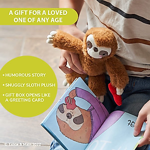 Tickle & Main Get Well Soon Gifts for Kids - Feel Like a Sloth? Feel Better Gift for Women, Men, Teens, Recovery Plush Sloth, Great After Surgery Gift