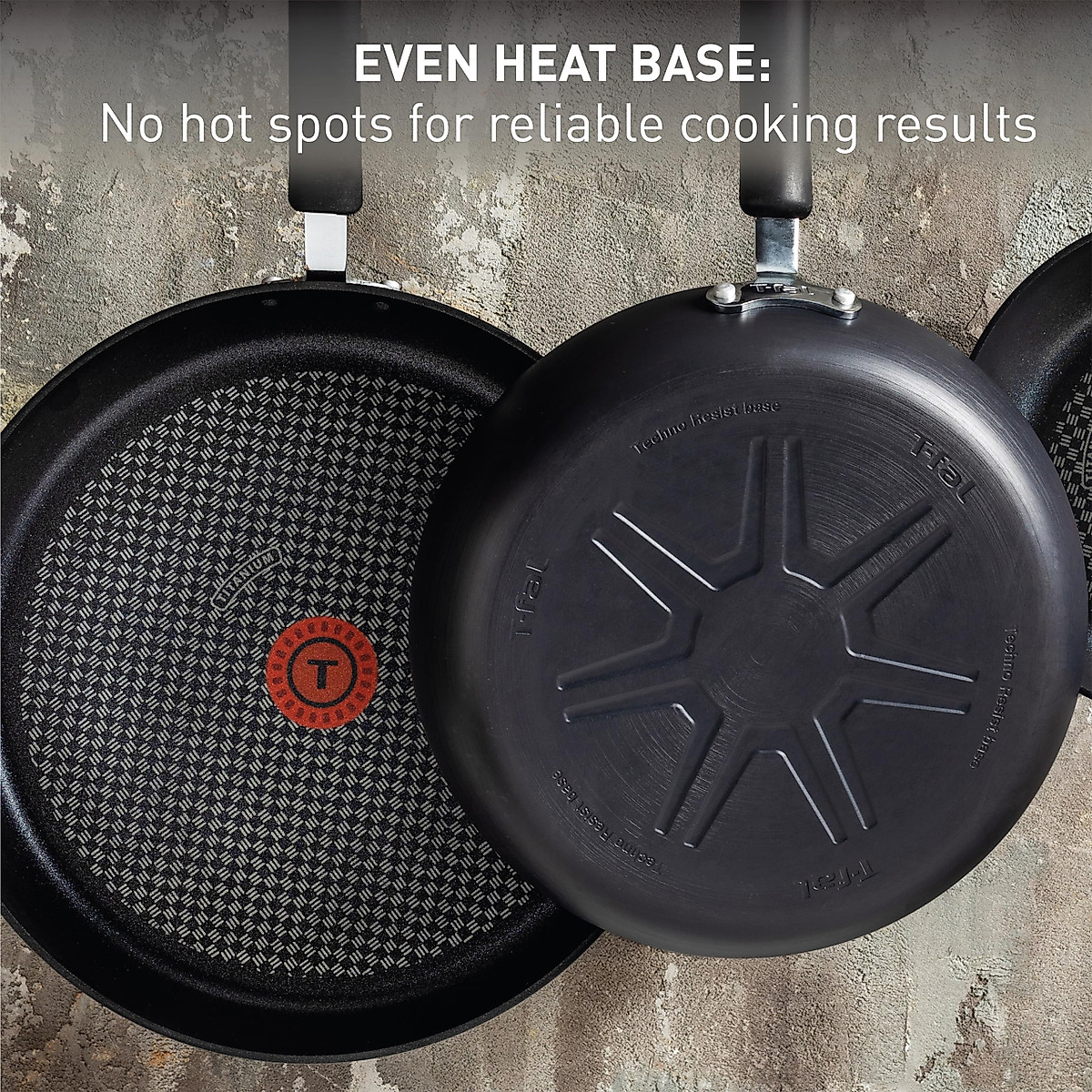 T-fal Ultimate Hard Anodized Nonstick Sauté Pan 8 Inch Oven Safe 400F Cookware, Pots and Pans, Dishwasher Safe Grey