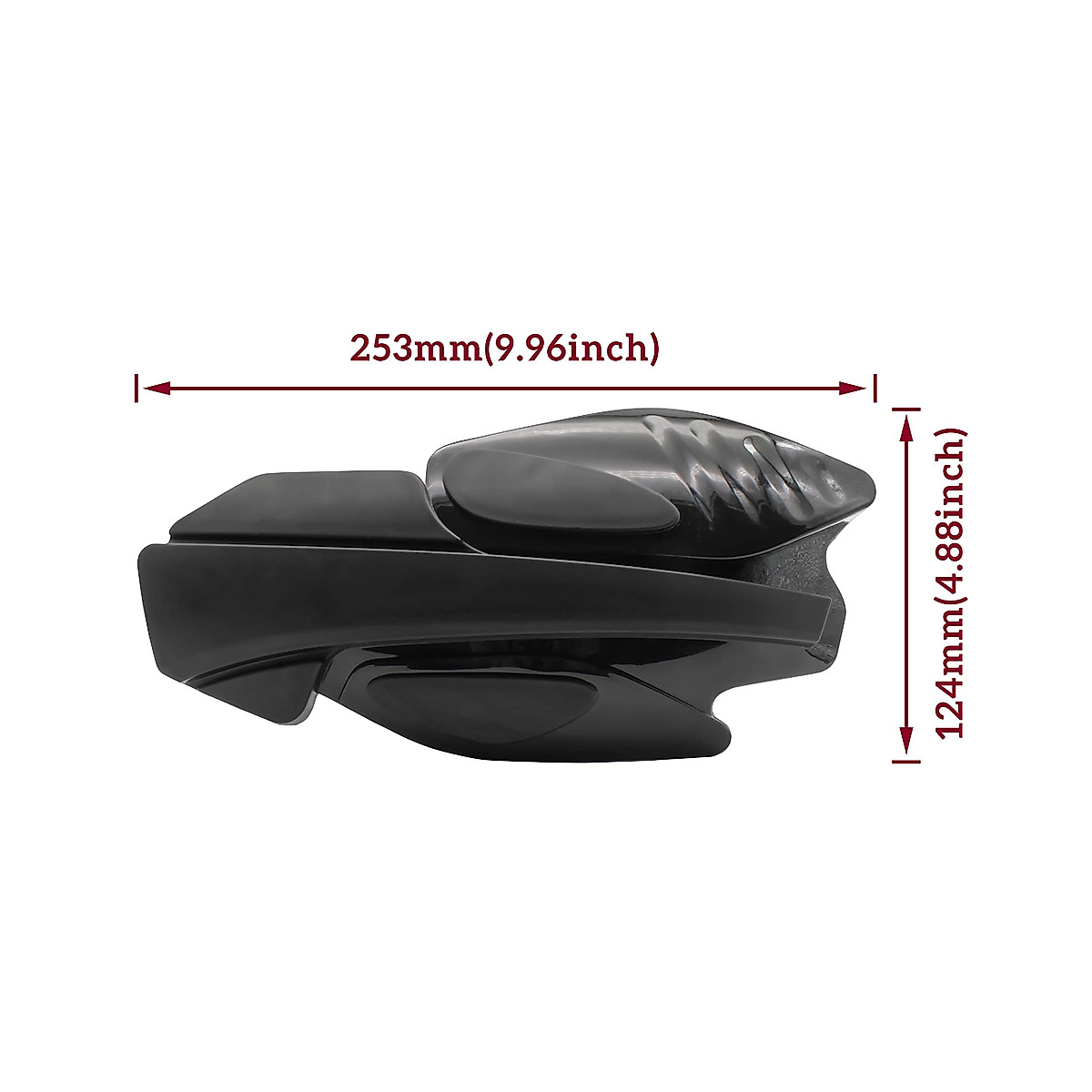 SAUTVS Handguards with Mount Brackets Kit for Polaris Sportsman Scrambler 400 450 570 850 XP 1000 2007-2024 Black Hand Guards Protector Accessories (2PCS, Replace #2876846, 2879380)