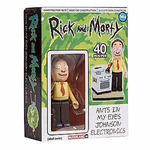 McFarlane Toys Rick & Morty Ants in My Eyes Johnson's Electronics Micro Construction Interlocking Building Set