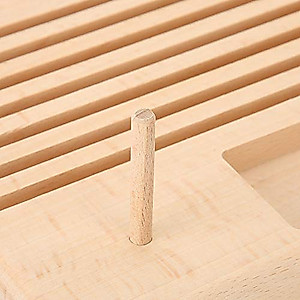 Wooden Quilting Ruler Rack DIY Spool Holder Rack Storage Organizer Sewing Tool for Knitting and Crafts DIY Sewing