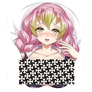 Demon Slayer Kanroji Mitsuri 3D Anime Mouse Pads Ergonomic Mouse MatsGame/Home Dual-use Desk Writing Board 2Way Skin