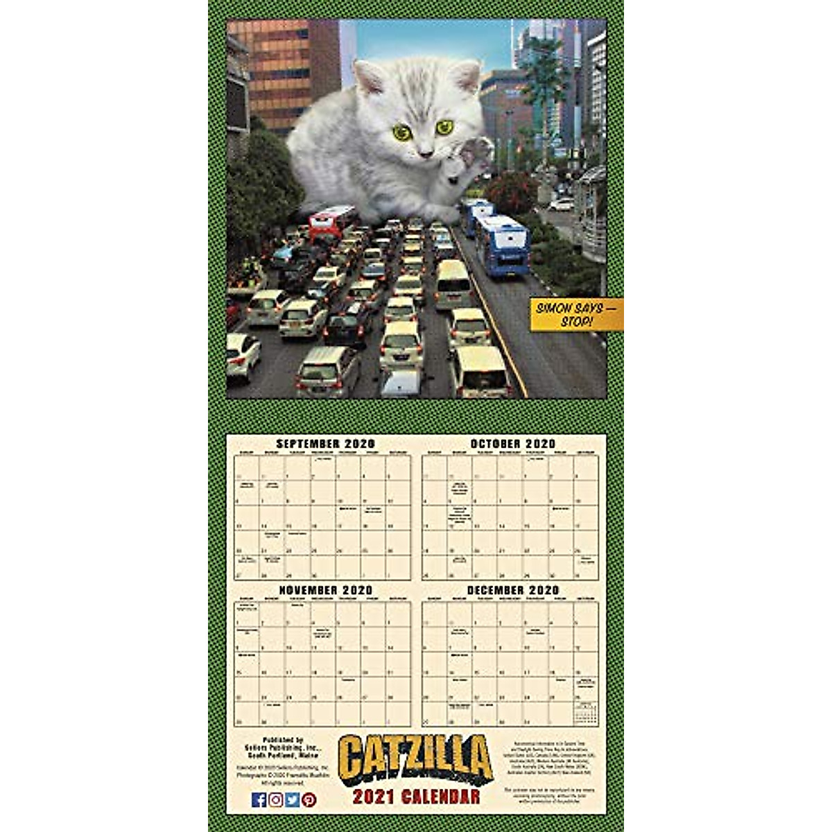 2021 Catzilla 16-Month Wall Calendar