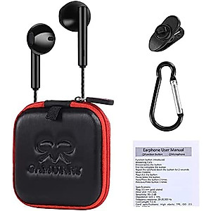 GAMURRY Wired Earbuds, in Ear Earphones Headphones HiFi Stereo,Dynamic Crystal-Clear Sound Earbuds,Clear Call&Powerful Bass&Lightweight Earphones Compatible with 3.5mm Headphones Devices