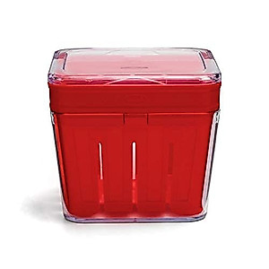 Fruit and Vegetable Saver Storage Basket Strawberries Blueberries - Promotes Airflow and Prevents Spoilage Produce Storage Container with Lid BPA-FREE