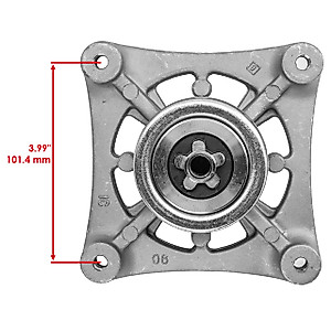 Caltric Spindle Assembly Set Compatible with Husqvarna EZ 4824 BI/GTH 2248 XP/GTH 250 / GTH 2548 / GTH 2548 XP/RZ 46 i/RZ 4621 / RZ 4623 / YTH 1848 Lawn Mowers and Garden Tractors