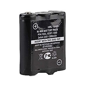 Motorola 1532 1300 mAh NiMH Rechargeable High-Capacity Battery Pack (Black)