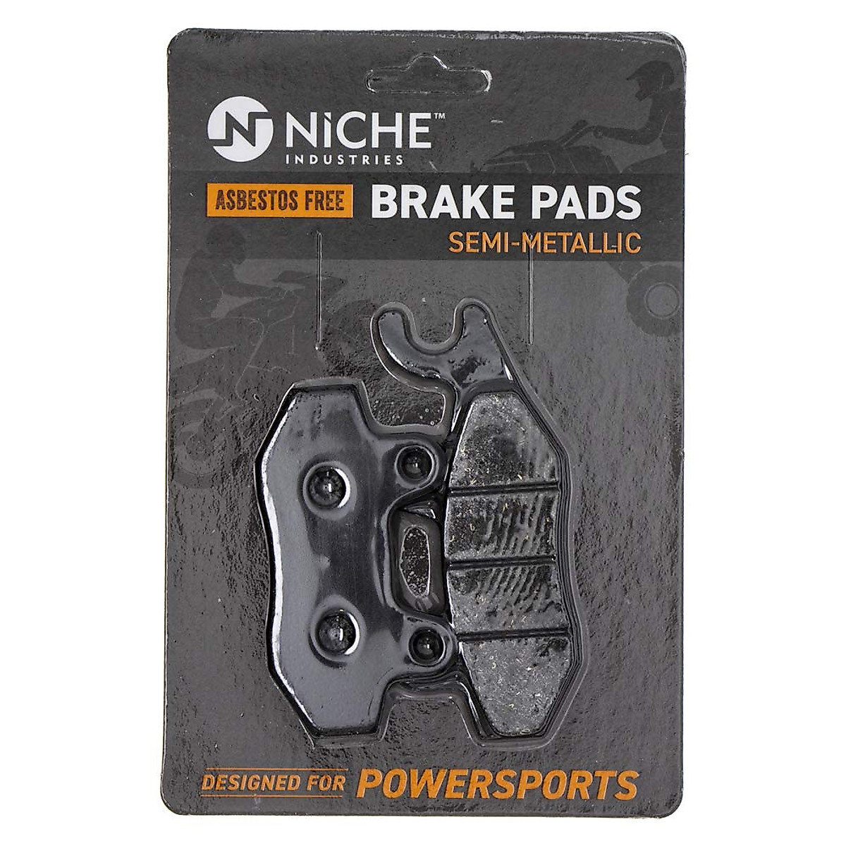 NICHE Brake Pad Set for Kawasaki KLR650 43082-0080 43082-0060 Front Rear Semi-Metallic