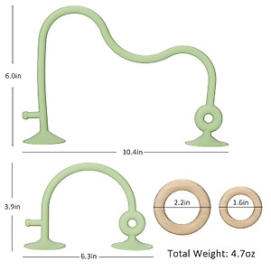 Socub Silicone Baby Sensory Toys, Montessori Educational Toys for Baby 6 12 18 Months, Parent-Child Toys with Suction Cup, 2 Pack(Dark Pink), Medium, TR063