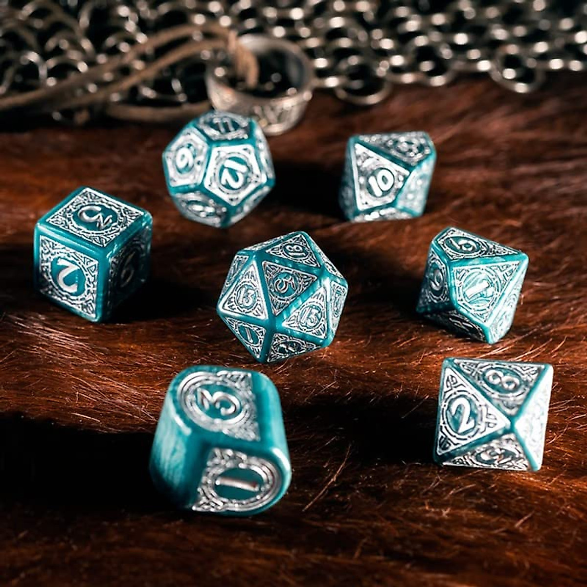 Q-Workshop Viking RPG Dice Set Mjolnir
