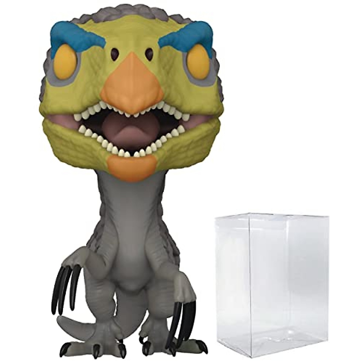 POP Jurassic World Dominion - Therizinosaurus Funko Vinyl Figure (Bundled with Compatible Box Protector Case), Multicolor, 3.75 inches