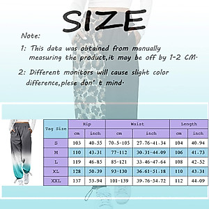 Rompers for Women Long Pant Casual Sweatpants Waist Fit Jogger Trousers Print Women's Sporty High Pockets Pants Bottom White