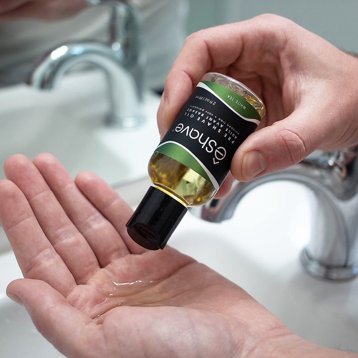 eShave Pre Shave oil for men- protects from shaving irritation and razor burn- for smoothest shave and silky skin- All Natural Shaving oil 2 oz