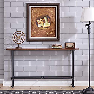 SEI Furniture Agnew Skinny Console Table, black (AMZ0906MC), 56 in x 8 in x 30 in