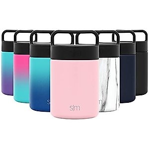 Simple Modern Food Jar Thermos for Hot Food | Reusable Stainless Steel Vacuum Insulated Leak Proof Lunch Storage for Smoothie Bowl, Soup, Oatmeal | Provision Collection | 12oz | Blush