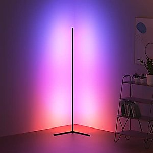 RGB Corner Floor Lamp,Corner Lamp,RGB Floor Lamp,Corner Light,RGB Lamp,Lit Lamp,Floor Lamp for Living Room,Gaming Room,Party,DIY Modes,Remote Control,No APP