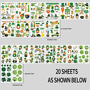 St Patricks Day Tattoos - 224 Styles St Patricks Day Accessories Green Shamrock Irish Temporary Tattoo Stickers, St.Patrick's Day Party Supplies Favors Decorations Gift for Kids Women Men