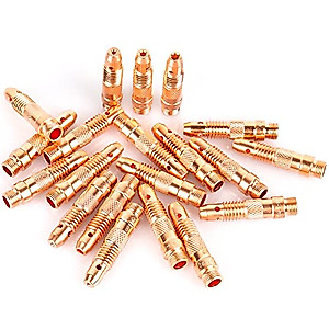 Alffun 68pcs TIG Torch Consumables Accessories KIT for TIG Welding Torch PTA DB SR WP 17 18 26 Back Cap/Collet Body/Alumina Nozzle