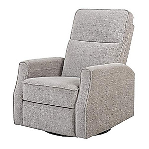 Emerald Home Tabor Wheat Swivel Reclining Glider with Swivel, Glider, and Reclining Functions Standard//Transitional