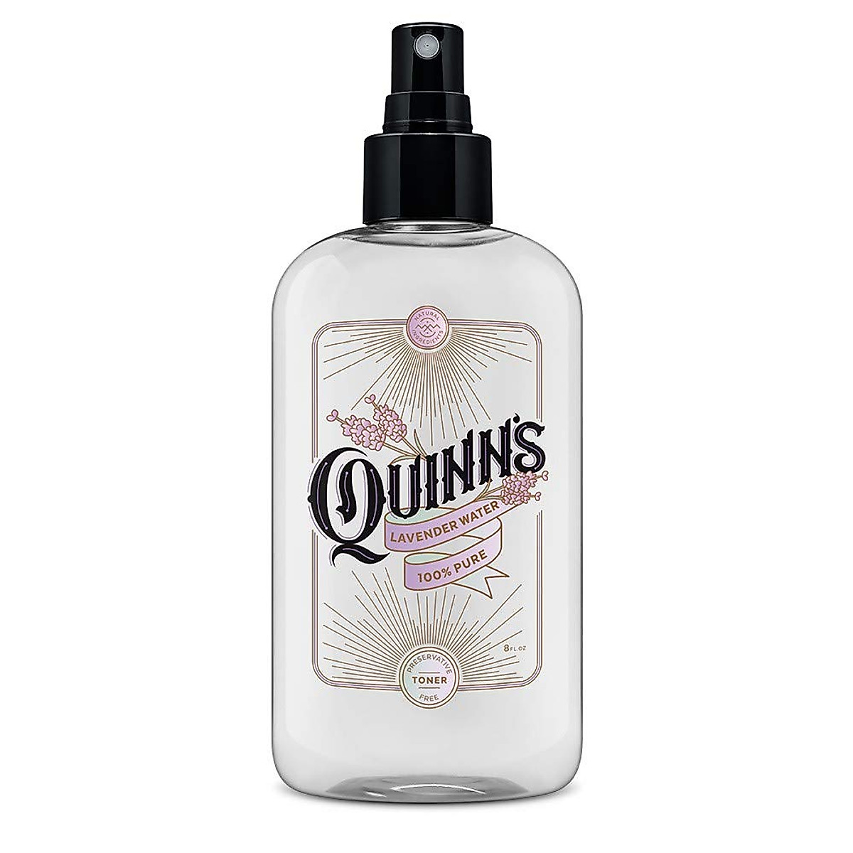 Quinn’s Lavender Water- Natural Pillow Spray - Relaxing Aromatherapy - Facial Body Mist 8 Ounce